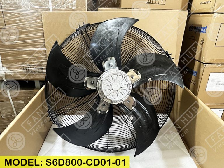 EBMPAPST S6D800-CD01-01 - AC Axial Fan, 400VAC, 800mm - FAN HUB VIETNAM